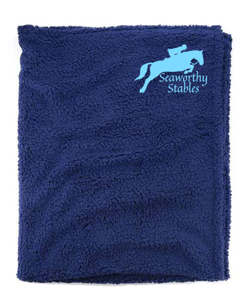 Seaworthy Stables- Sherpa Blanket – Grand Impression Design Co.